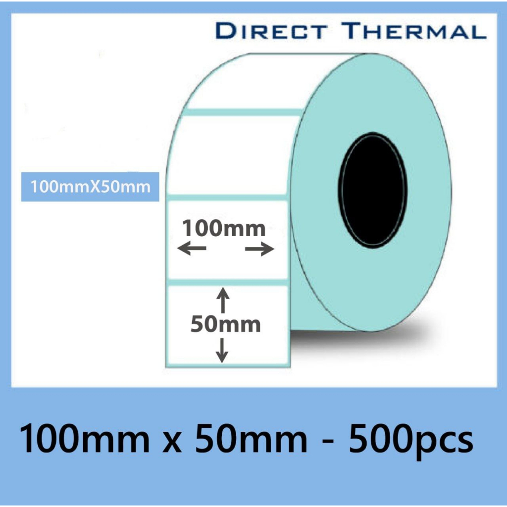 Xprinter 1 roll 100 x 50 mm 4x2Inch Barcode Sticker Thermal Price Label ...