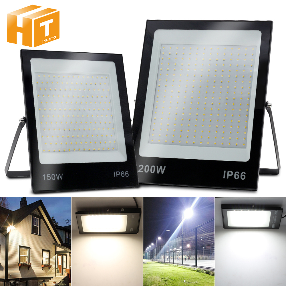 AC220V LED Floodlight 50W 100W 150W 200W Bright Spotlight IP66 ...