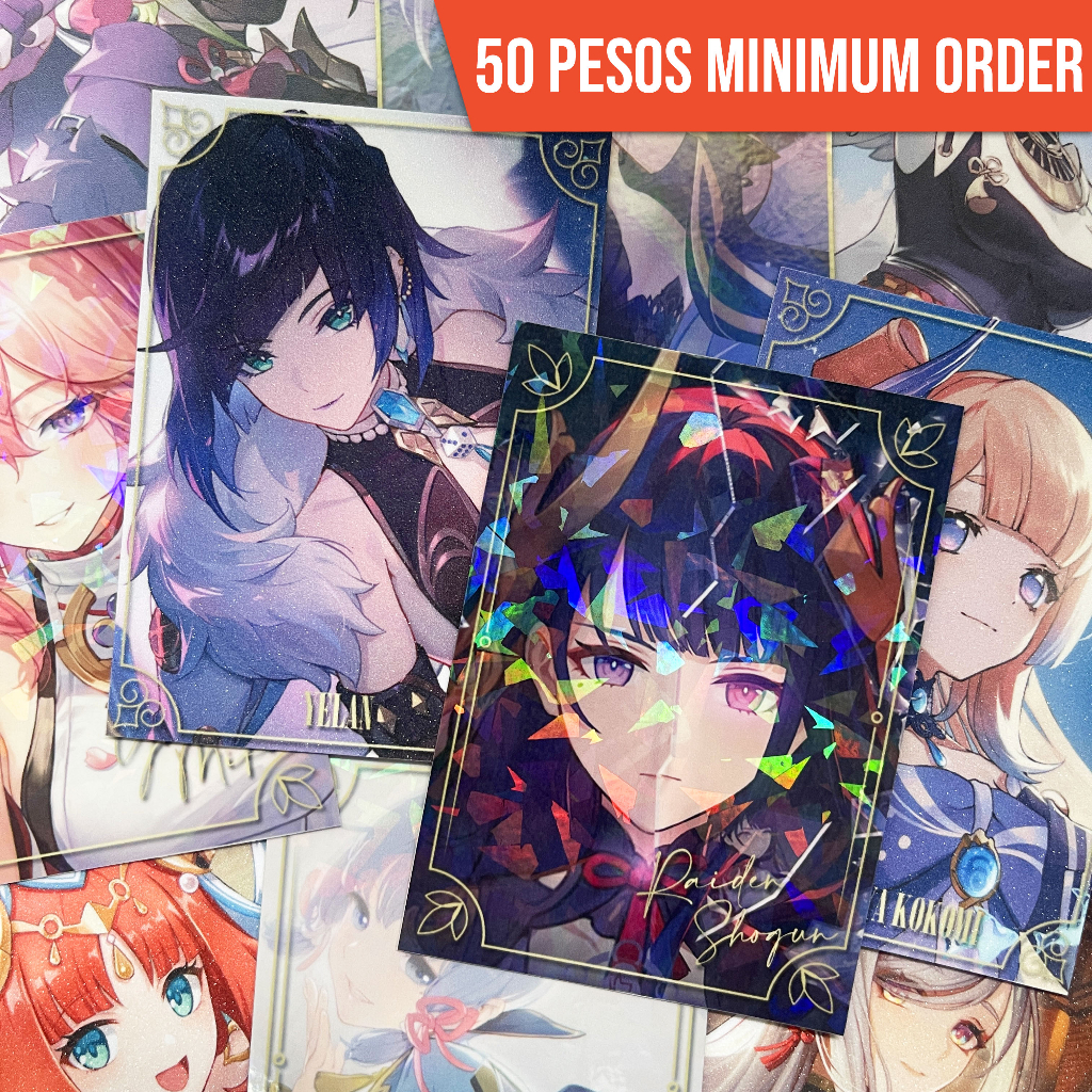 Genshin Impact Waifu Anime Trading Photocards (Laminated) | Shopee ...