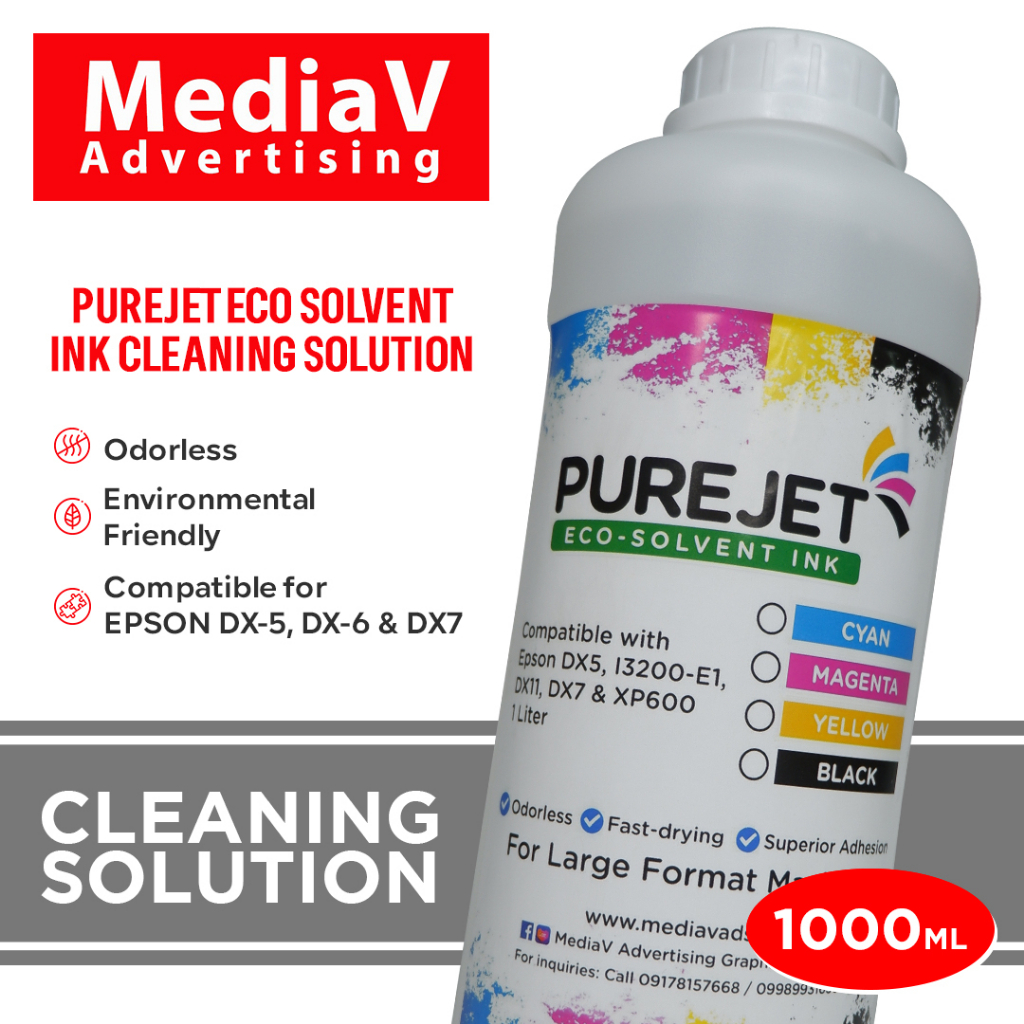 MediaV Eco Solvent Cleaning Solution 1L- for Large format Eco Solvent ...