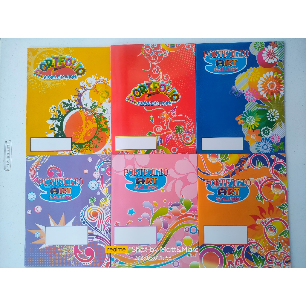 Student Portfolio cover designs colored and designed page templates 40 ...