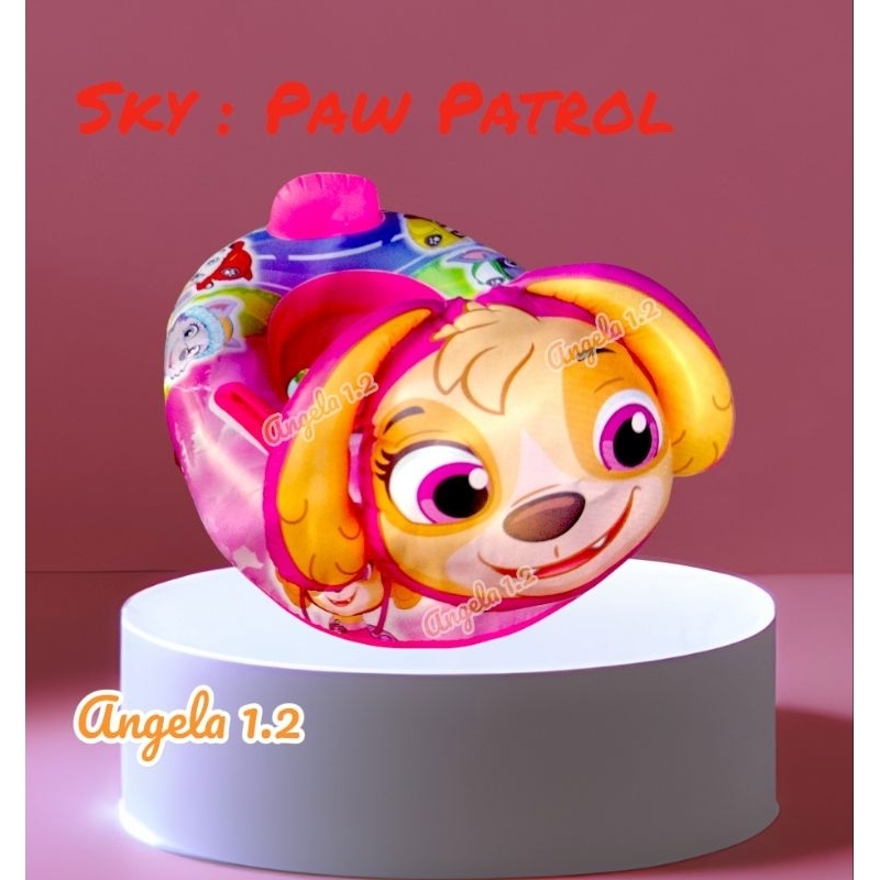 SKY Paw Patrol girls salbabida Swimming boat with chair | Shopee ...