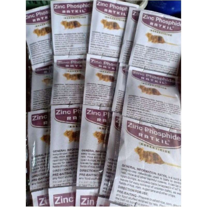 Lason sa daga Ratkil Zinc Phosphide rat poison power 100% | Shopee ...