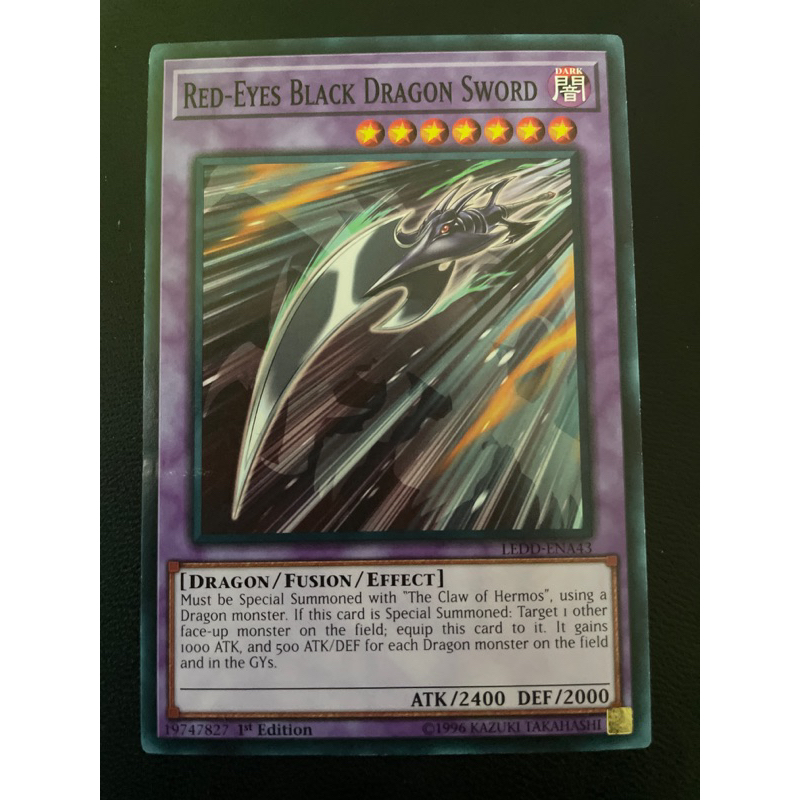 Yugioh - Red-Eyes Black Dragon Sword (LEDD) | Shopee Philippines