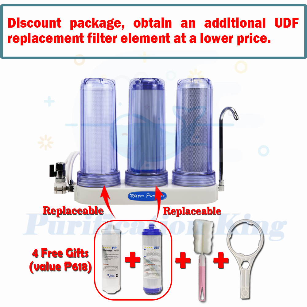 Authentic 7 in 1 Alkaline Water Purifier Leakproof Thicken Water Filter ...