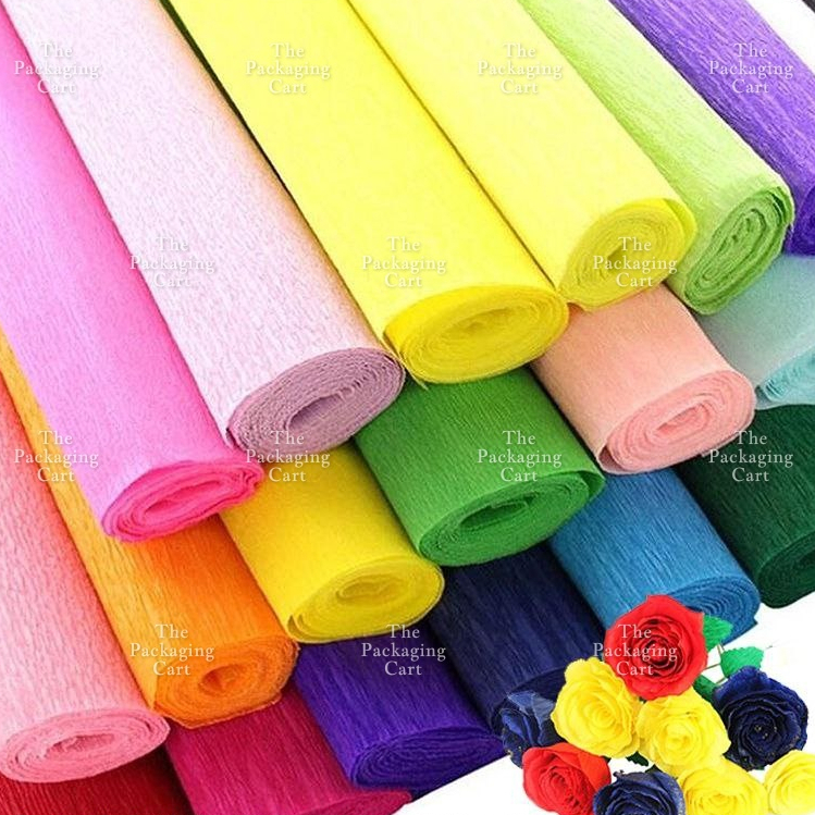 Crepe Paper Premium Rolls Decor DIY Flower Gift Wrapping Wedding ...