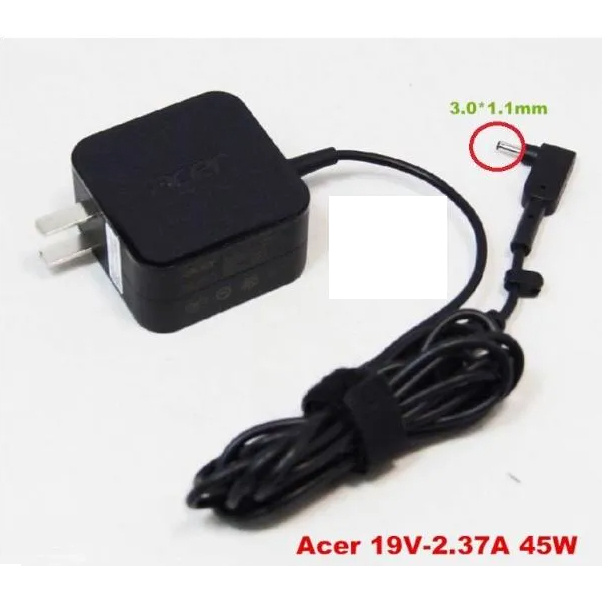 19V 2.37A 3.42A 3.0 x 1.0mm Square Laptop Charger For ACER Aspire V3 371 SWIFT 3 R5 S5 SF314 ...