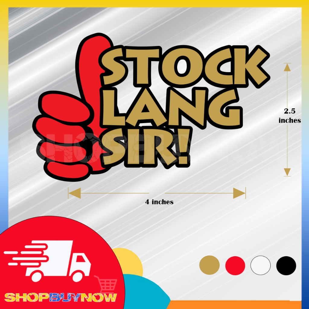 Stock Lang Sir Decal Stickers | Shopee Philippines