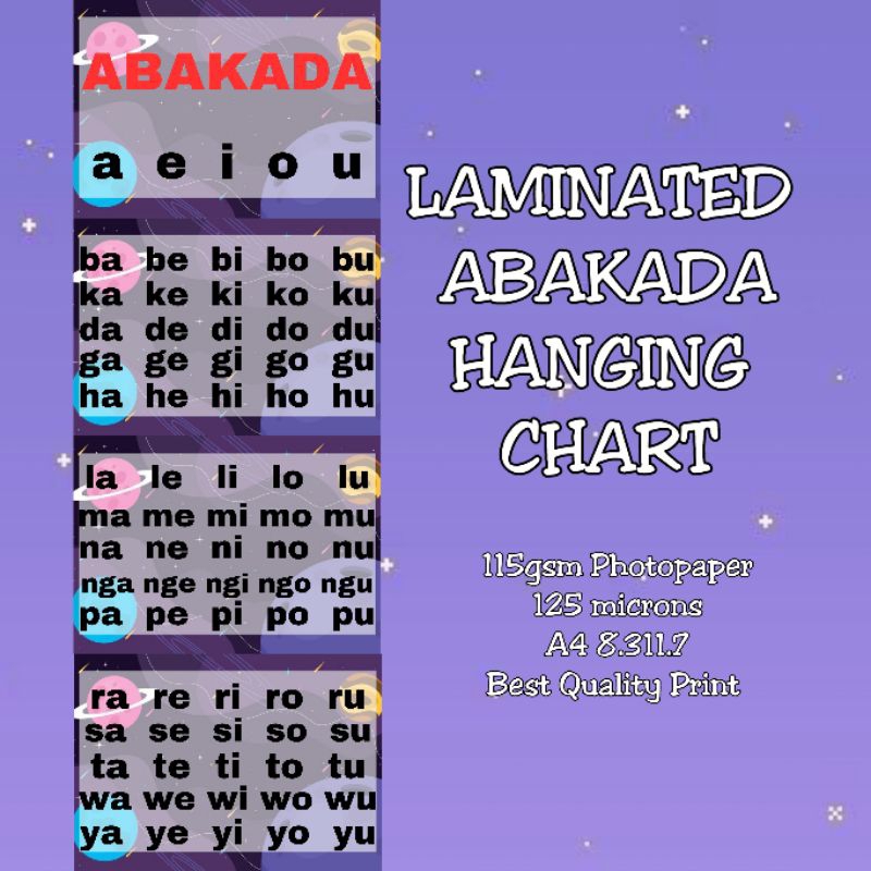 ABAKADA LAMINATED HANGING CHARTS FREE RING BIND | Shopee Philippines ABAKADA LAMINATED HANGING CHARTS FREE RING BIND | Shopee Philippines