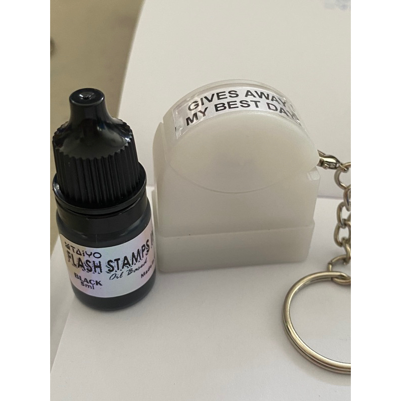 W/ INK DIGI STAMP 10x28MM Personalized SELF INKING FREE INK FREE INK ...