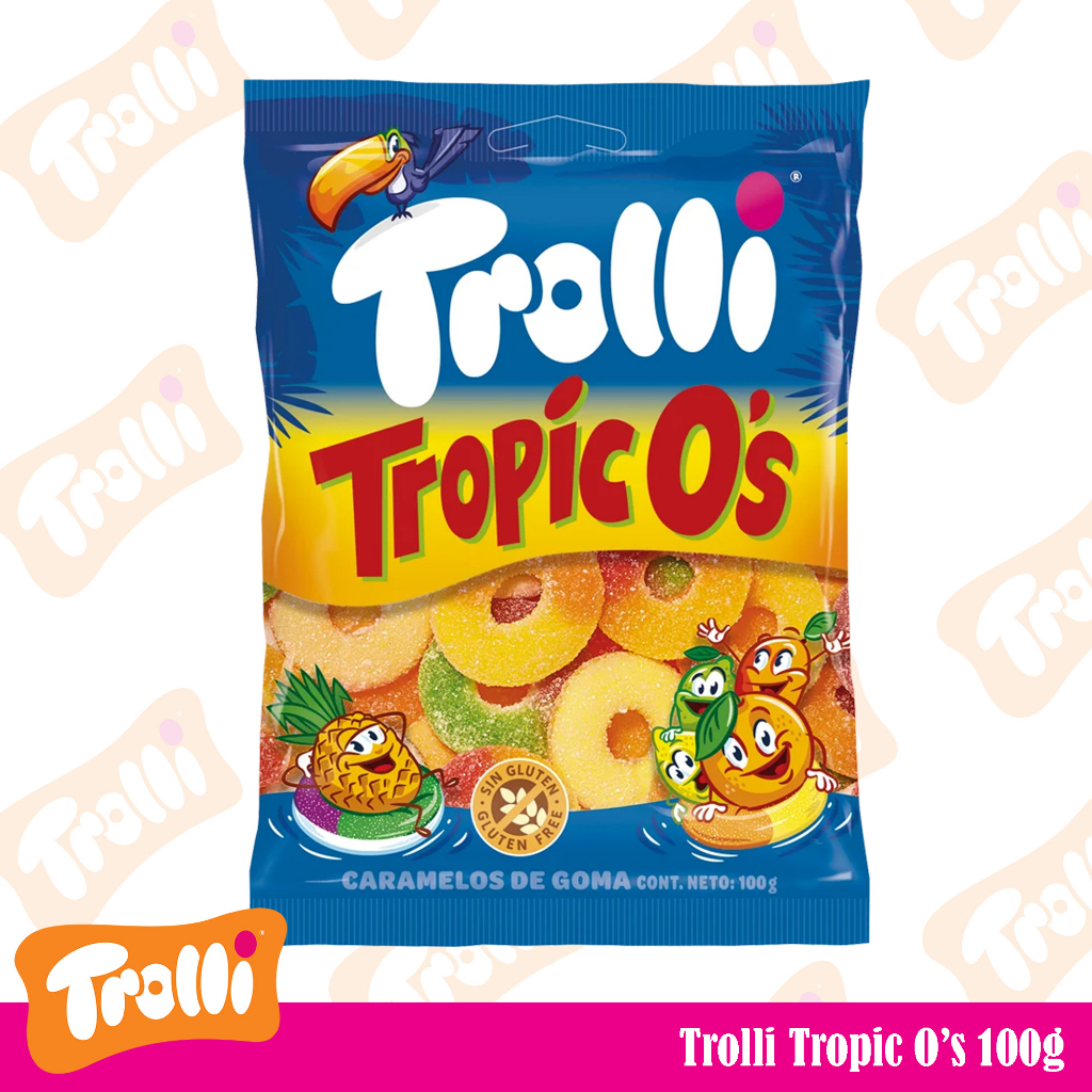 Trolli Tropic O's 100g (Tropical fruit-flavored Gummi Candies) | Shopee ...
