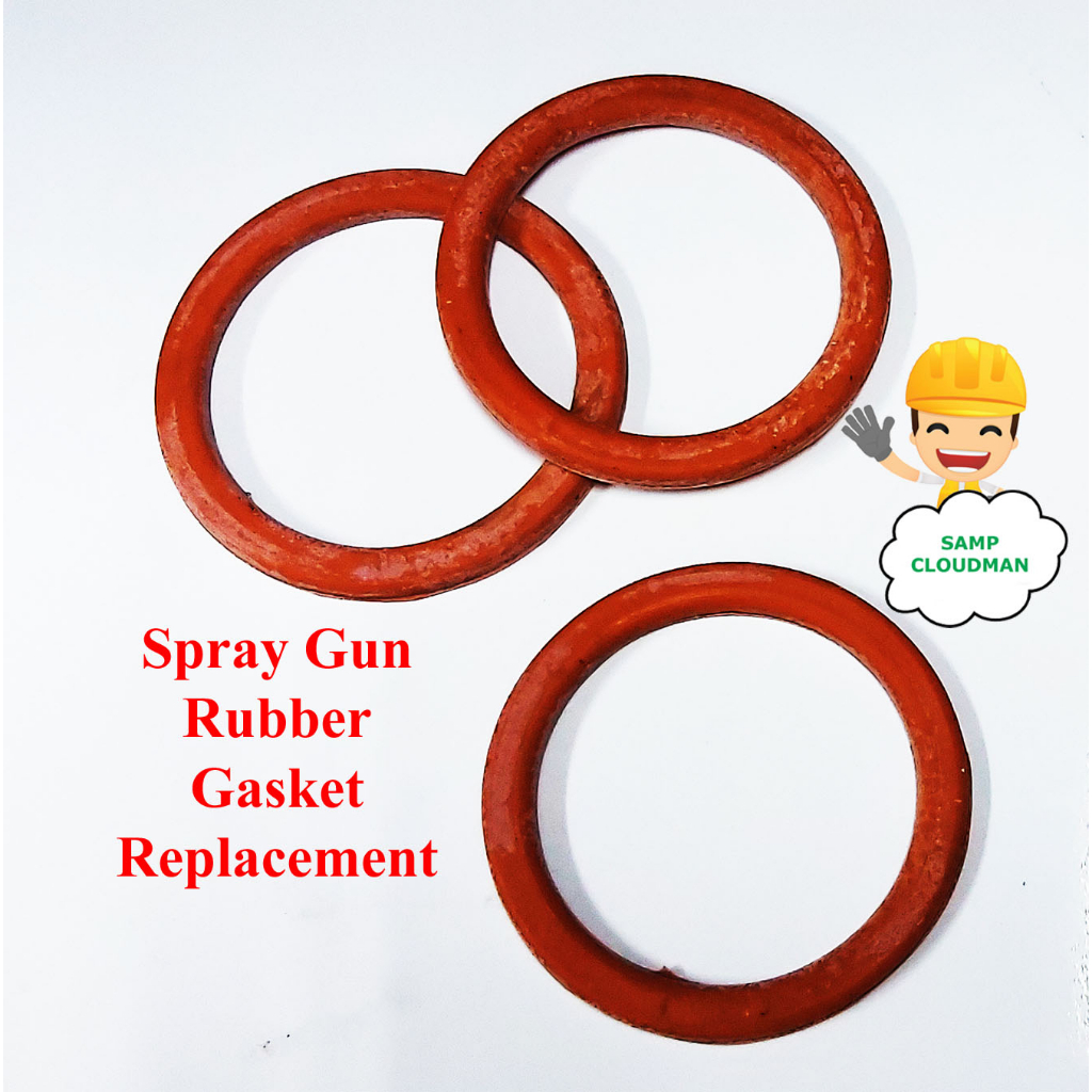 Orange Rubber Gasket for Spray Gun Bottle Replacement Sapatilya Goma ...