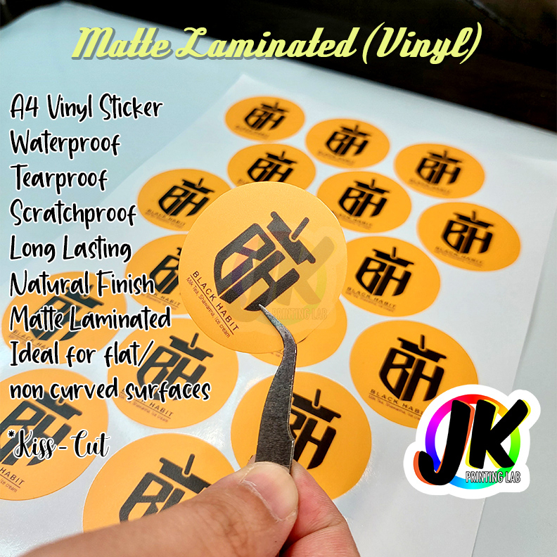 Custom Sticker Logos (per A4 sheet) | Shopee Philippines