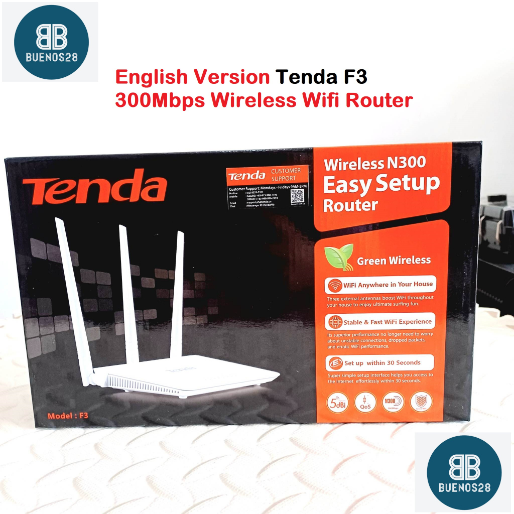 English Version Tenda F3 300Mbps High Power Wireless Wifi Router WISP ...