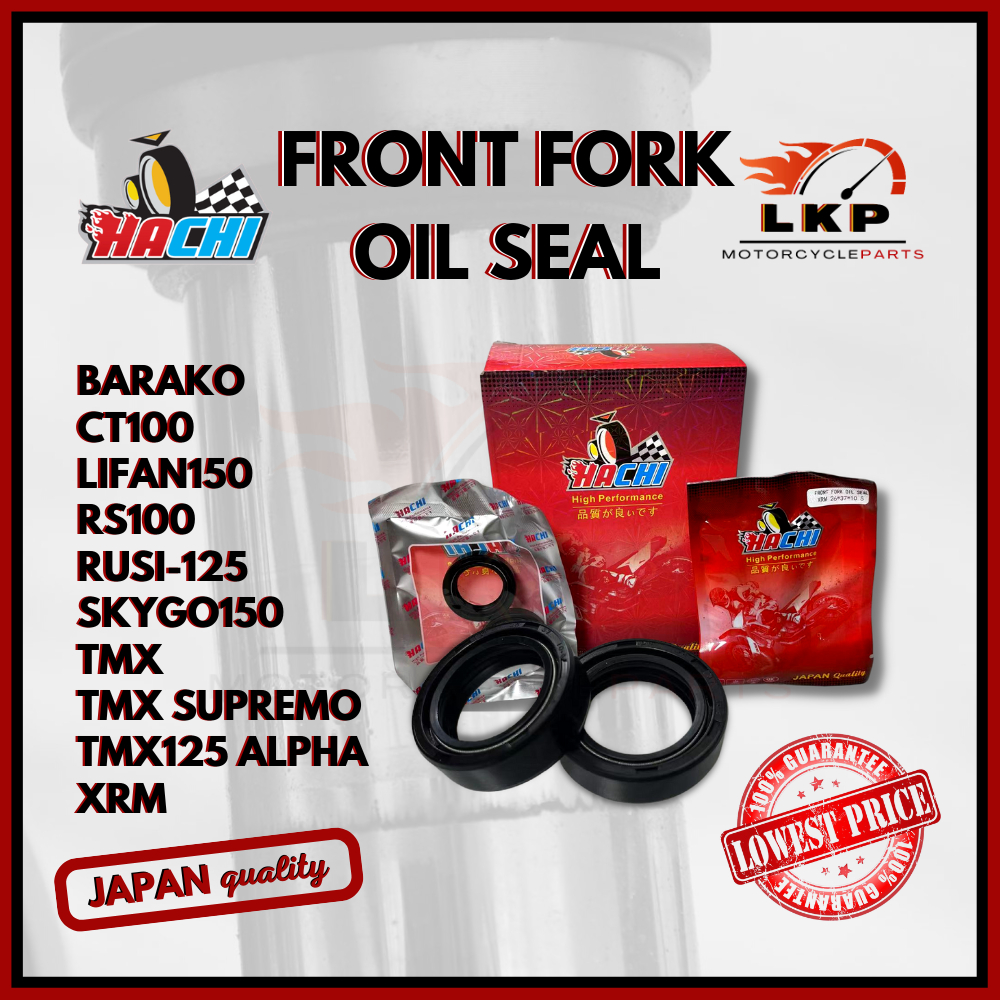 HACHI FRONT FORK OIL SEAL XRM / TMX / CT100 / BARAKO (1SET/2PCS ...