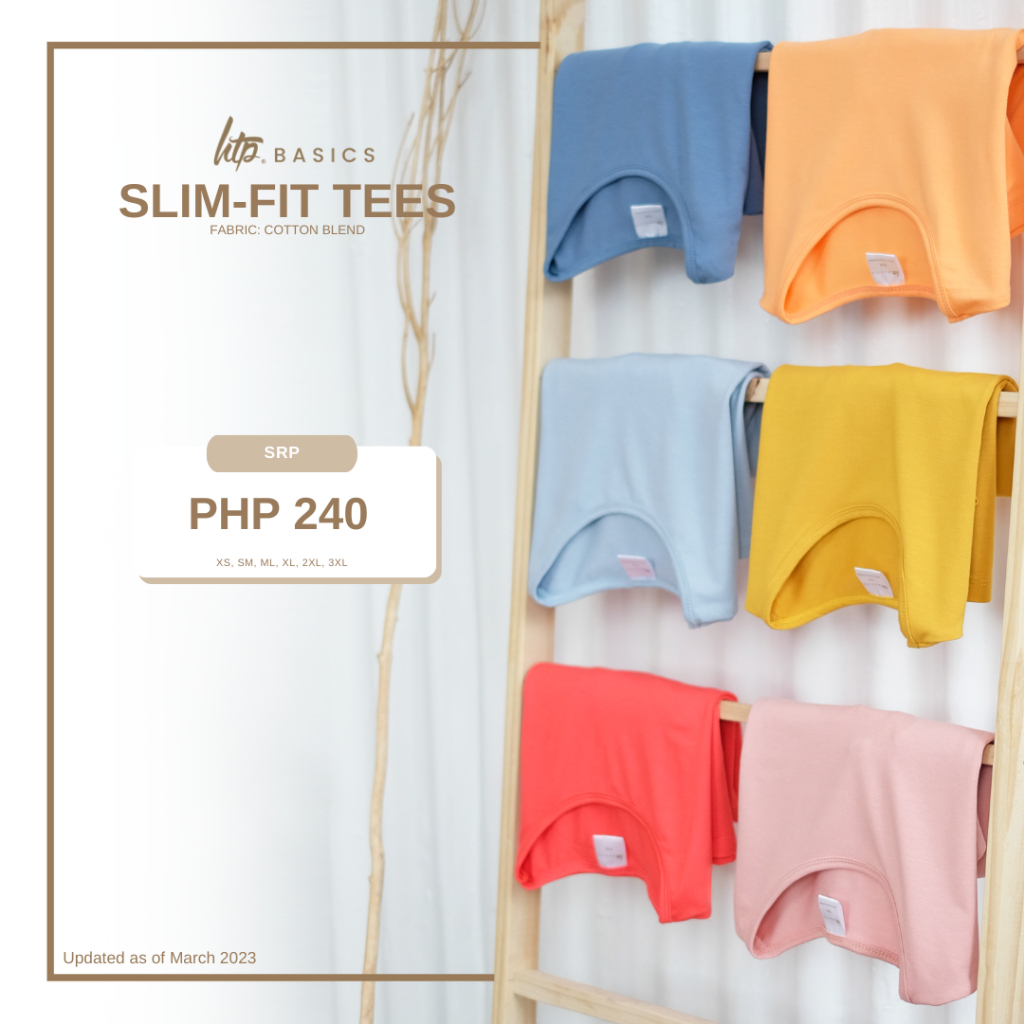 HTP Basics Slim-Fit Tees for men and women | Round Neck | Shopee Philippines