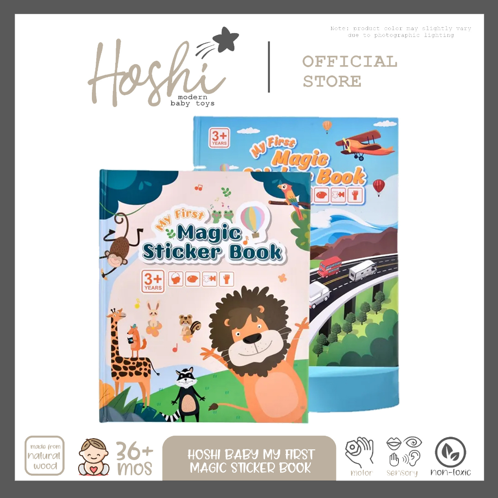 Hoshi Baby My First Magic Magnetic Sticker Book, Busy Quiet Book for ...