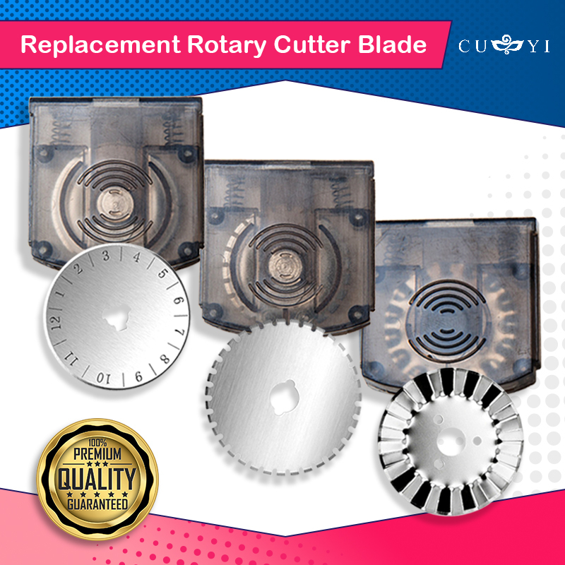 Rotary Cutter Replacement Blade Plain / Broken / Curve Cutting | Shopee ...