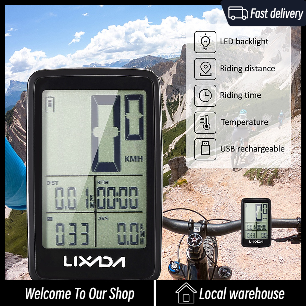 [Fast delivery]USB Rechargeable Wireless Bike Cycling Computer Bicycle ...