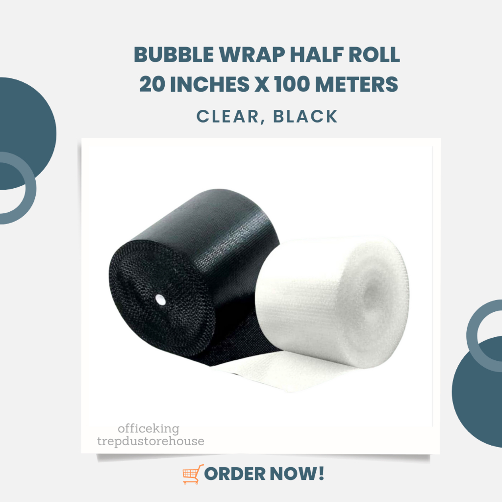Bubble Wrap Half Roll 20 inches x 100 meters | Shopee Philippines