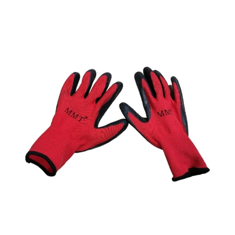 MMT RUBBERIZED GLOVES RED (1PAIR) | Shopee Philippines