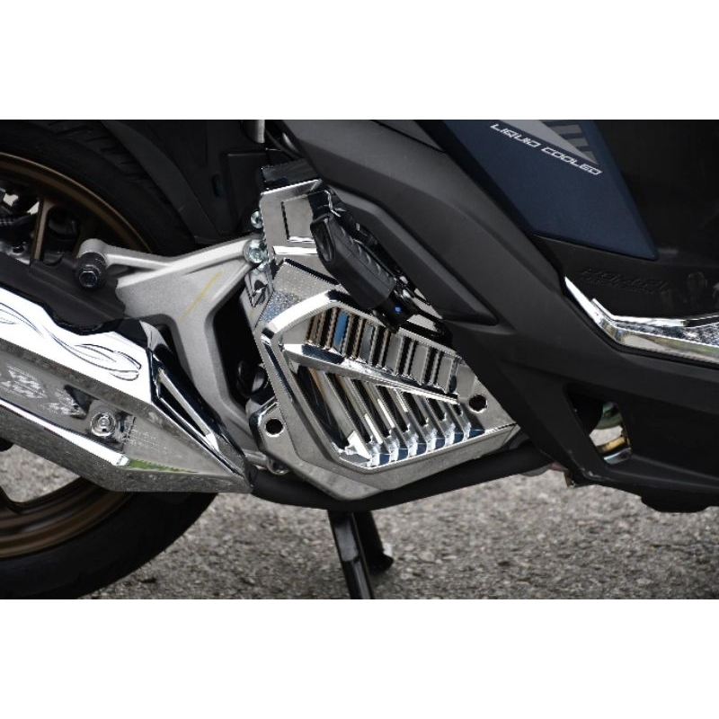 Honda Click V3 V2 V1 125i 150i radiator cover ( Original Chrome hindi ...