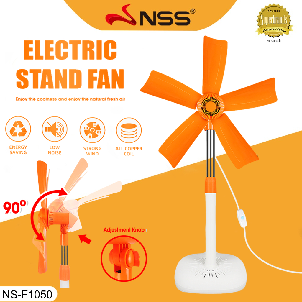 Nss 5 Blade Stand Fan Electric Fan Floor Fan Family Electric Stand Fan ...