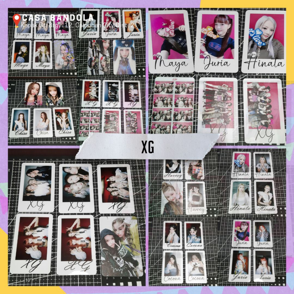XG Xtraordinary Girls Photocard JPOP CHISA JURIN HINATA HARVEY JURIA ...