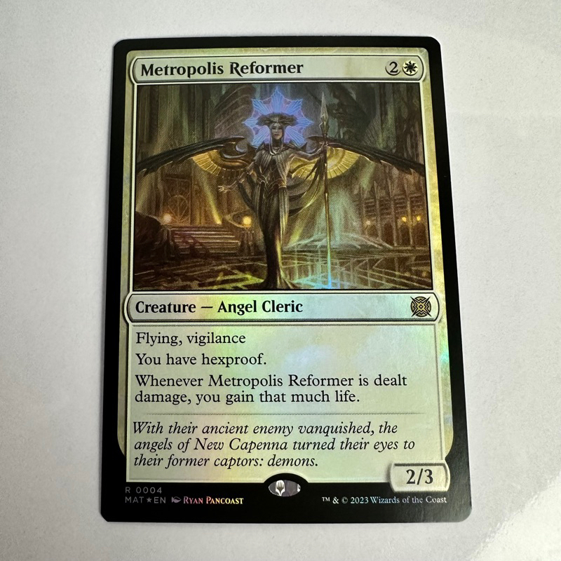 METROPOLIS REFORMER | MAT MARCH OF THE MACHINE AFTERMATH | WHITE | MTG ...