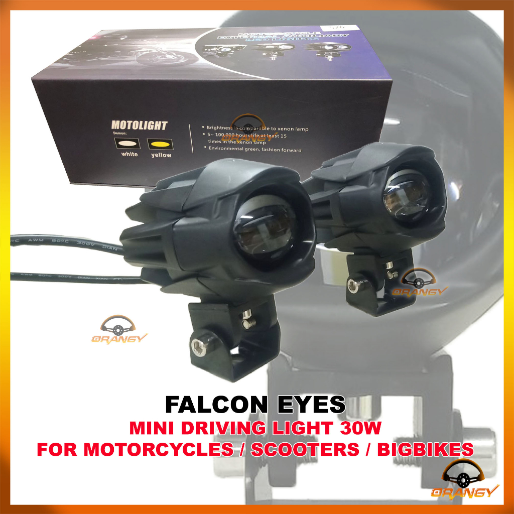 Mini Driving Light / Motorcycle External Auxiliary Led Light 3 Wires ...