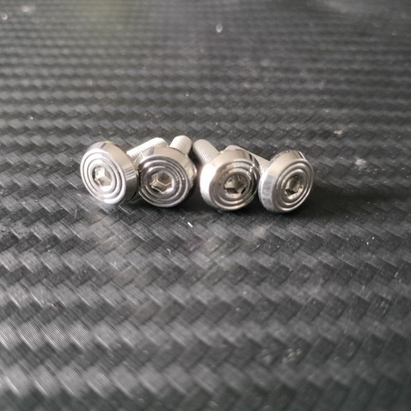 Pcx Fluid Master Cap bolts 4pcs concave style White | Shopee Philippines