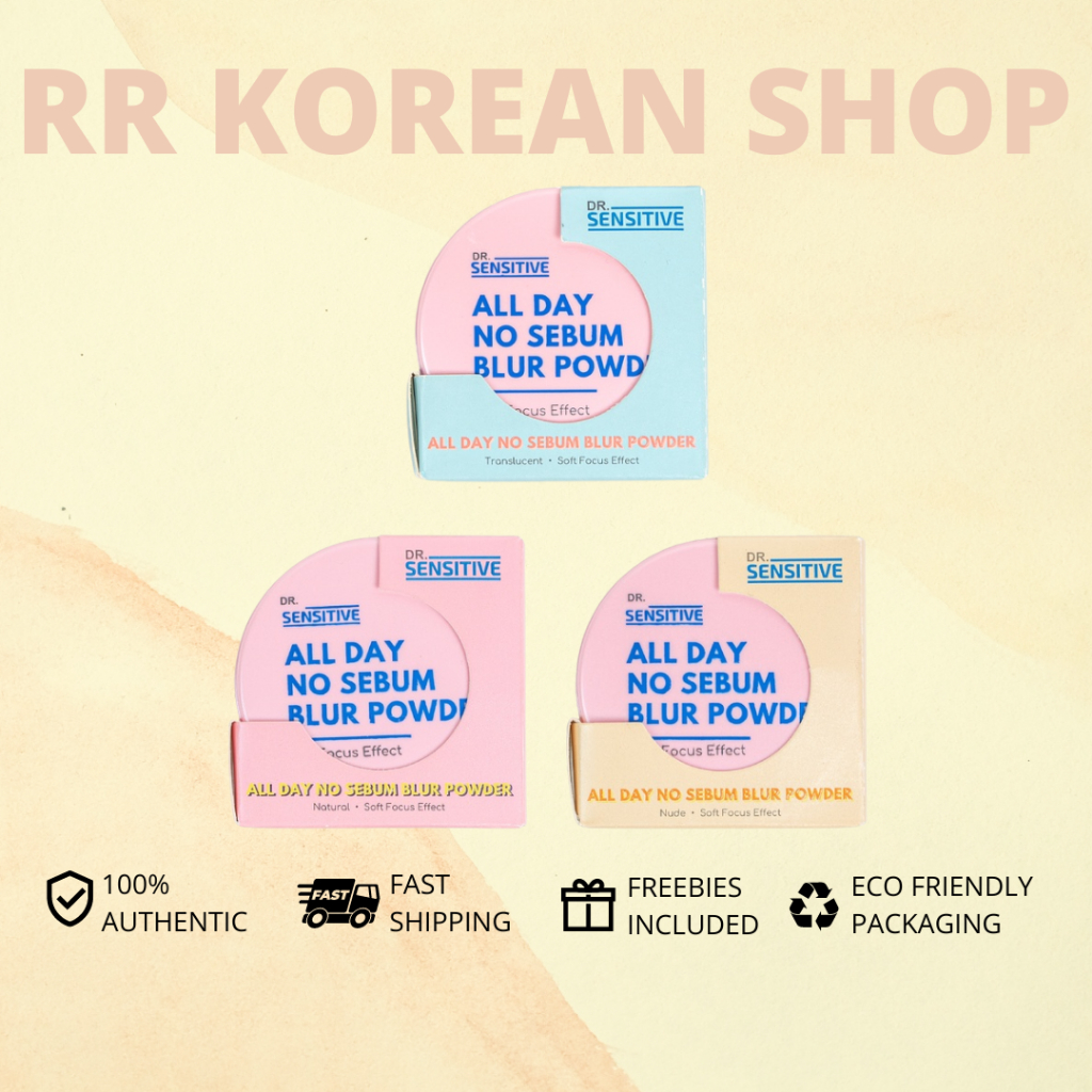 DR SENSITIVE All Day No Sebum Blur Powder Natural 25g | Shopee Philippines