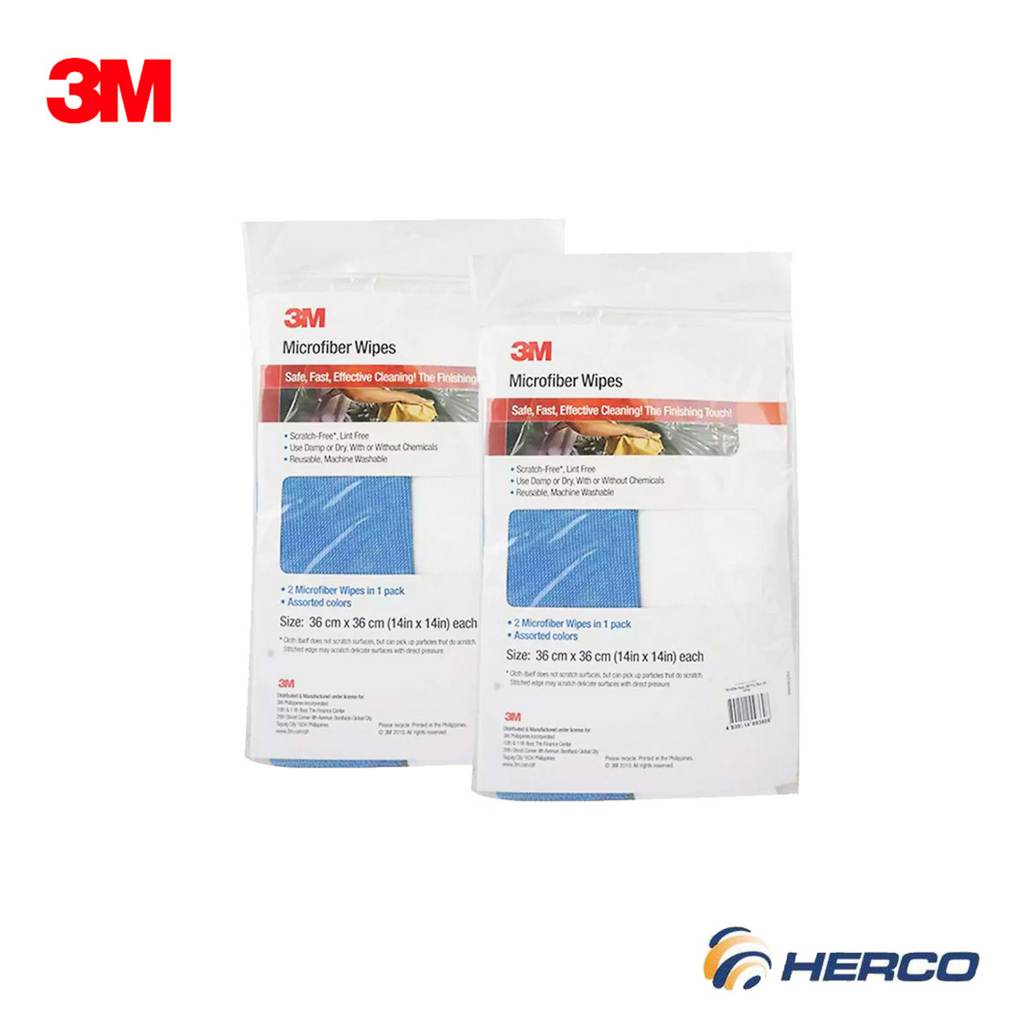 3M Microfiber Cloth Wipes (2pcs/pk) Blue & White Set of 2 Pack | Shopee ...