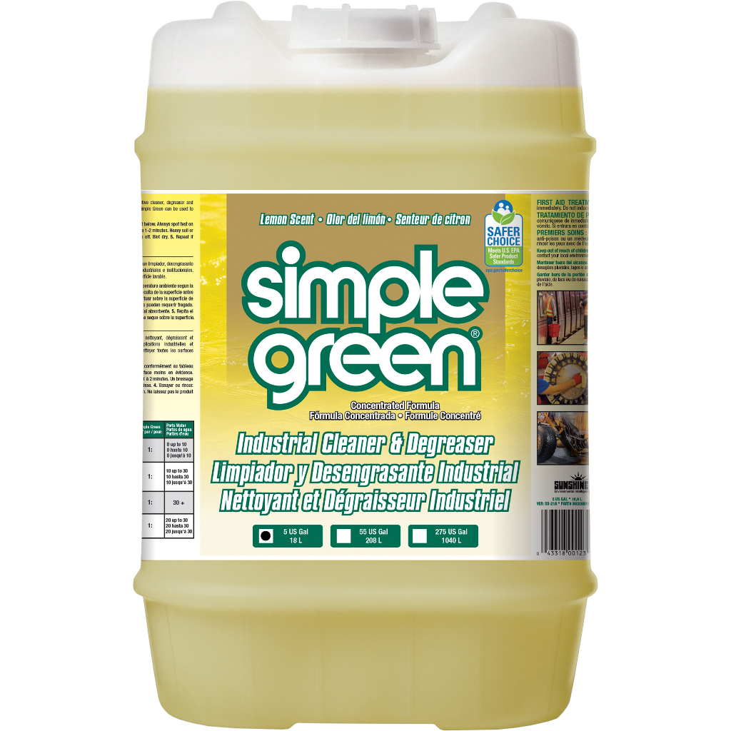 SIMPLE GREEN Concentrated Cleaner and Degreaser Lemon(PAIL) | Shopee ...