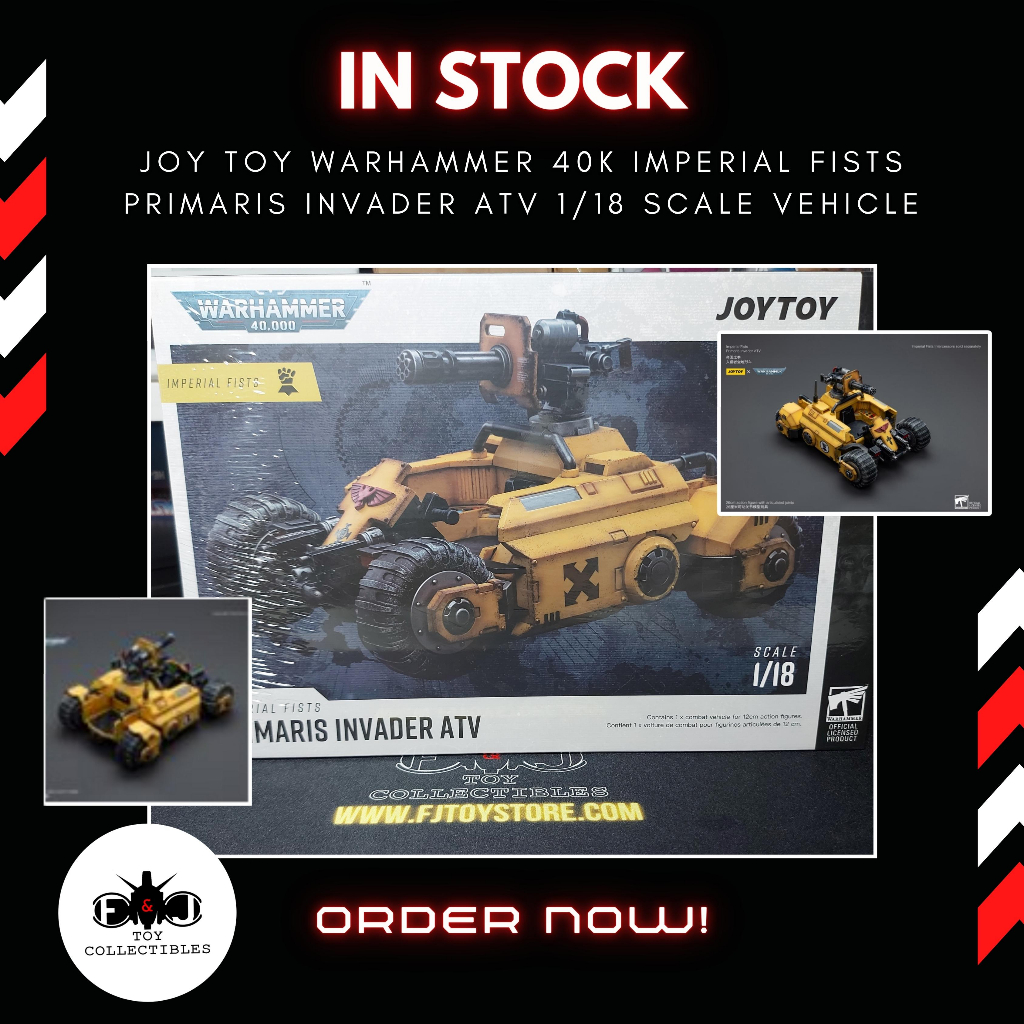 Joy Toy Warhammer 40k Imperial Fists Primaris Invader ATV 1/18 Scale ...