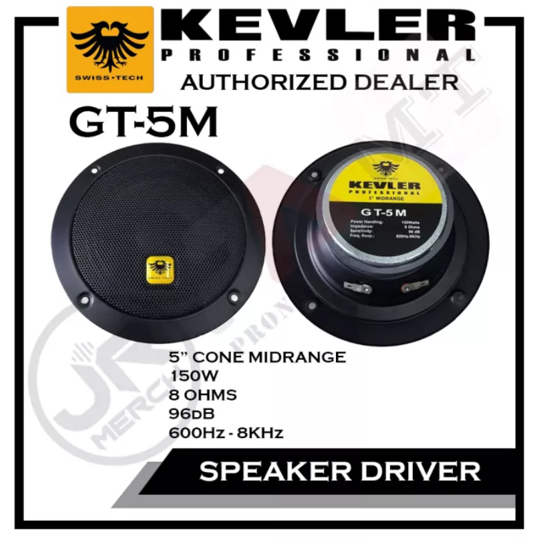 Original Kevler GT-5M 5 Inches 150W 8 Ohms Midrange Vocal Audio Sound ... Original Kevler GT-5M 5 Inches 150W 8 Ohms Midrange Vocal Audio Sound ...
