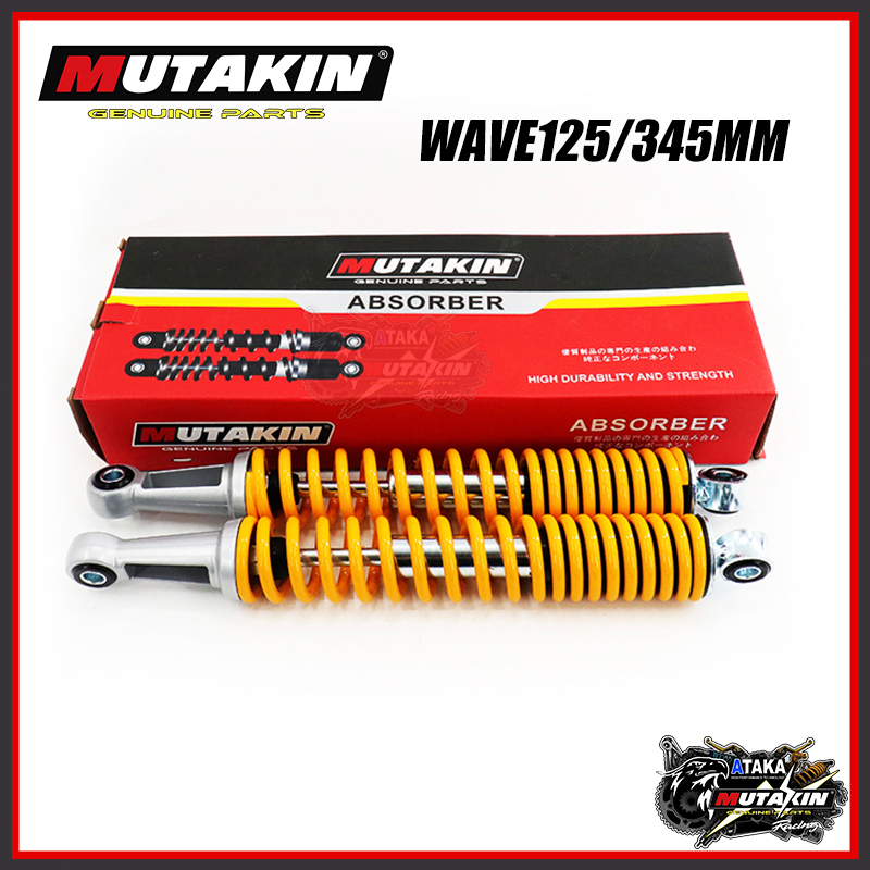 MUTAKIN Rear Shock 345M For WAVE125 WAVE110 WAVE100 XRM EX5 Rear Shock ...