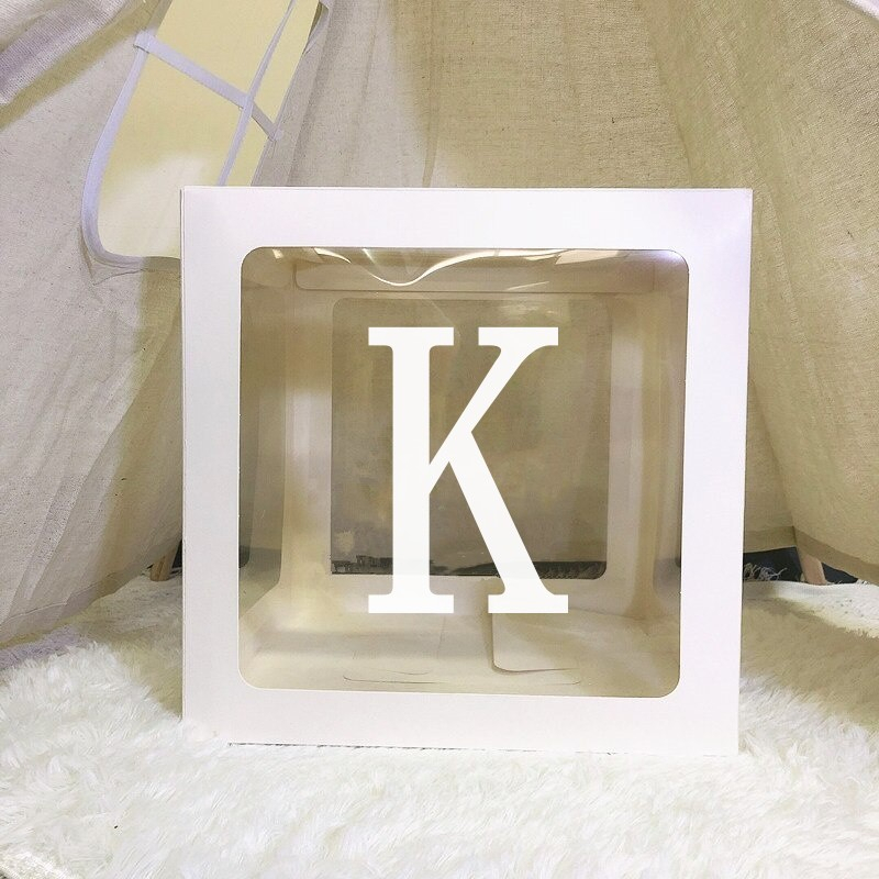 Transparent Balloon Box With Number Letter Name Backdrop Birthday Party ...