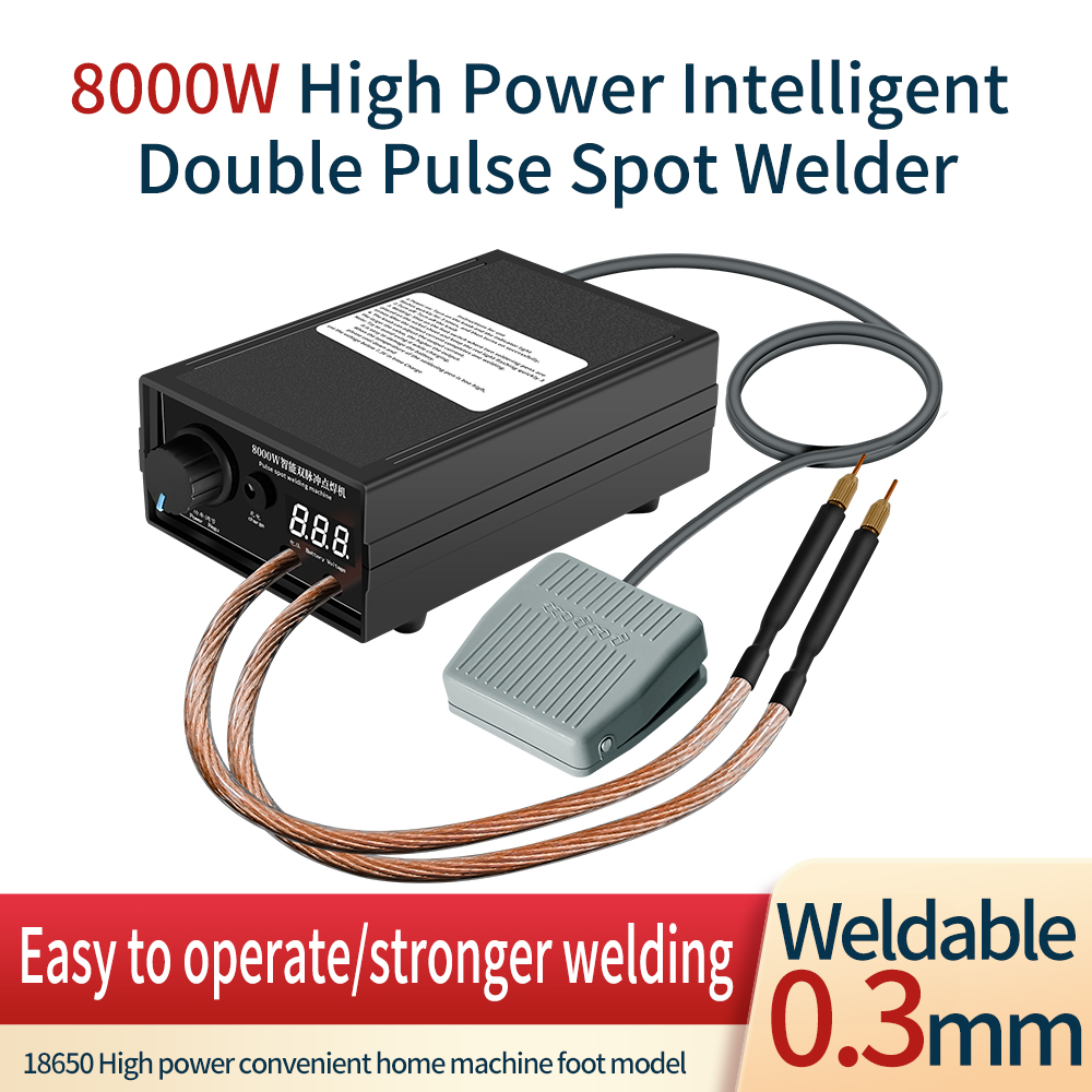 8000W high-power spot welding machine Digital display Smart dual pulse ...