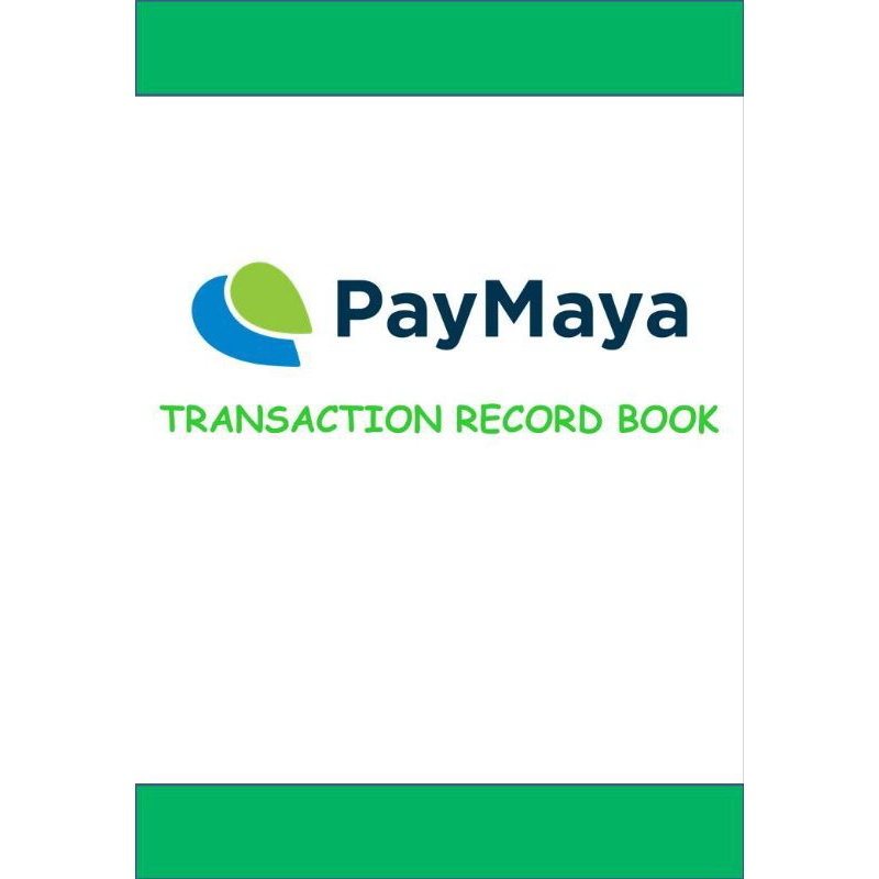 100pages PAYMAYA TRANSACTION RECORD BOOK | Shopee Philippines