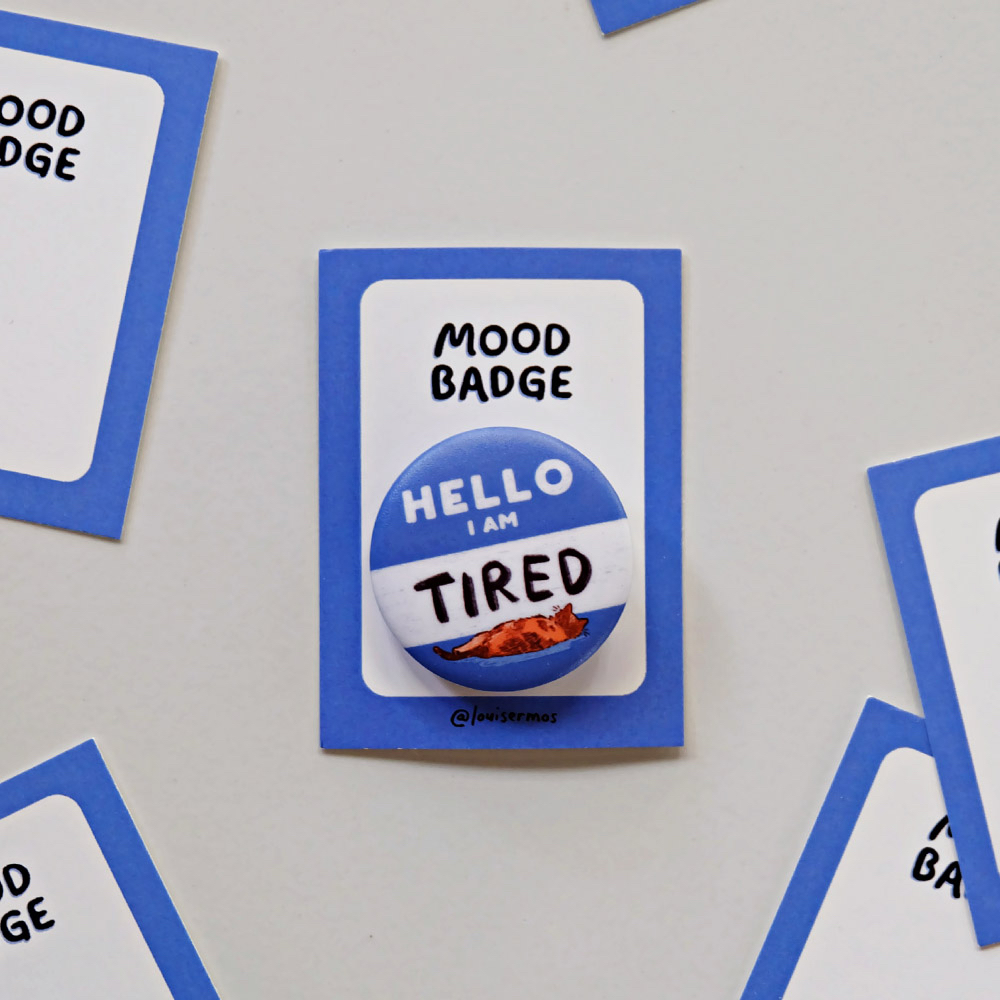 Mood Badge Matte Button Pins | Louise Ramos | Shopee Philippines