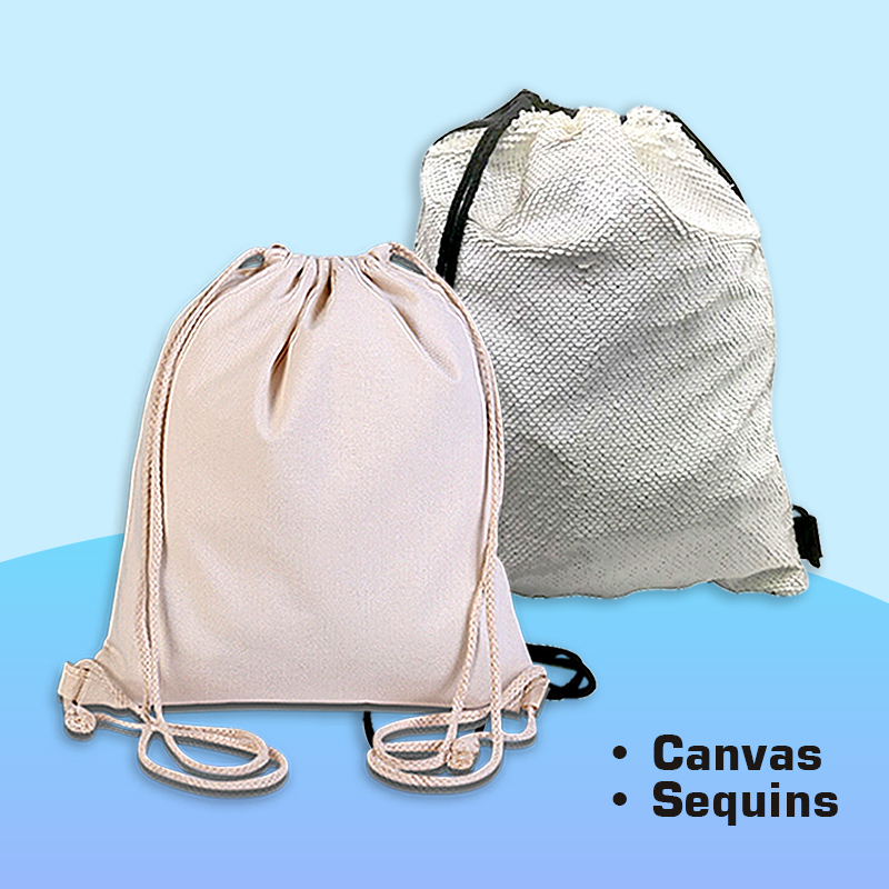 Sublimation Drawstring Bag (Sequins // Canvas) | Shopee Philippines