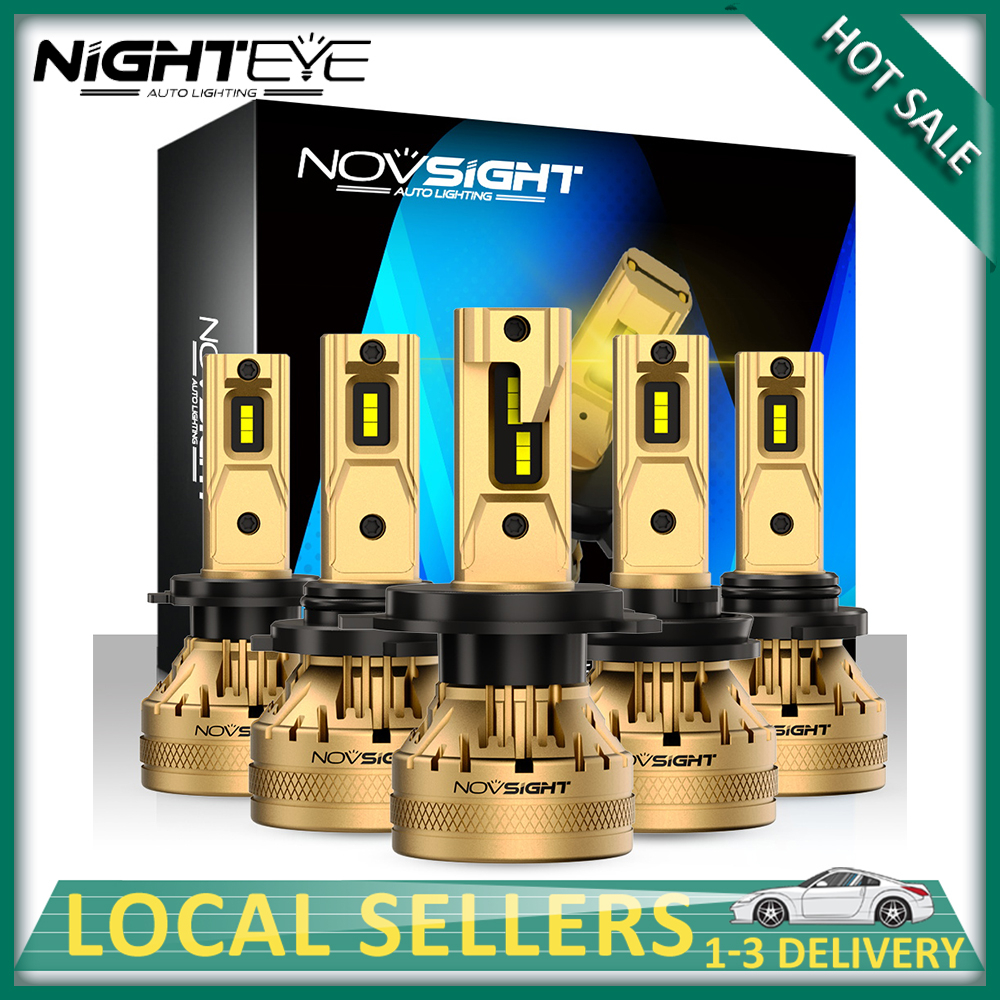 Novsight 2pcs N37Y 3000K yellow light Car H11 LED Headlight fog Light H4 H11 H7 HB3/9005 HB4 ...