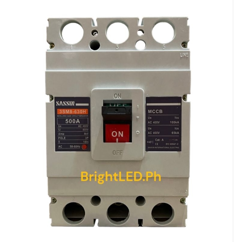 500AT 3P Moulded Case Circuit Breaker | Shopee Philippines