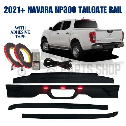 OAPC NAVARA NP300 2021 ONWARDS TAILGATE RAIL PROTECTOR COVER WITH LED ...