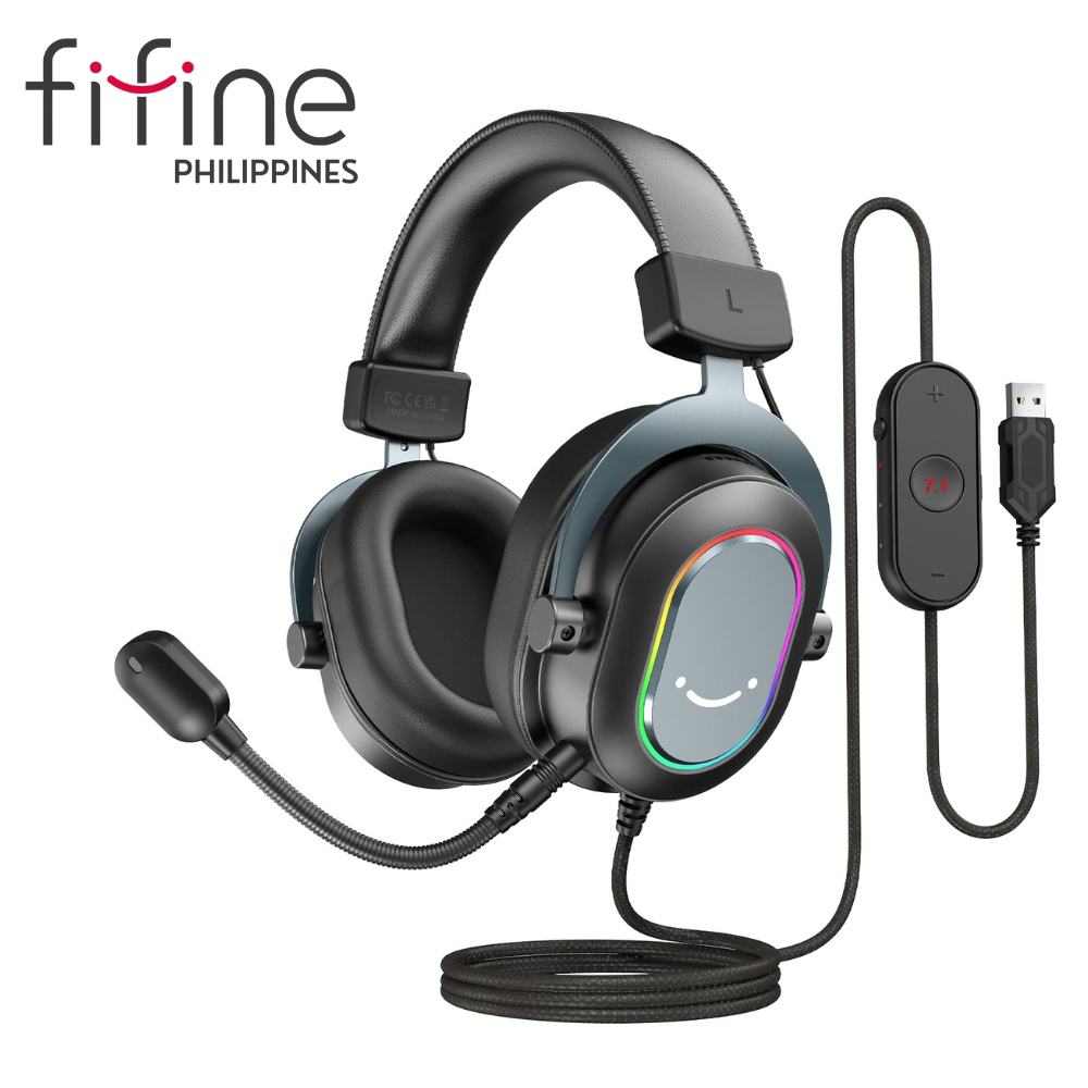 FIFINE H6 AmpliGame H6 USB Gaming Headset for PC Headphones with ...