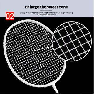 4U G5 24lbs Badminton Racket Original Carbon Full Fiber Professional ...