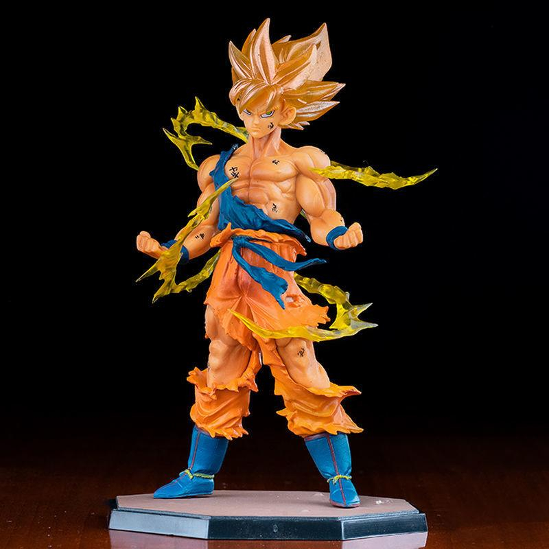 Hey Anime-Dragon Ball Battle Damage Son Goku Super Saiyan Figure ...