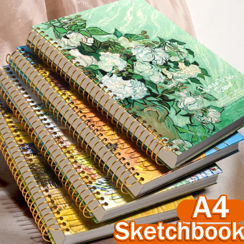 VK Coil A4 Sketchbook Thickned Paper Art School Supplies Drawing Sketch ...