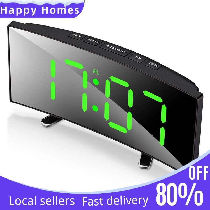 LED Digital Smart Alarm Clock Watch Table Electronic Desktop Clocks USB ...